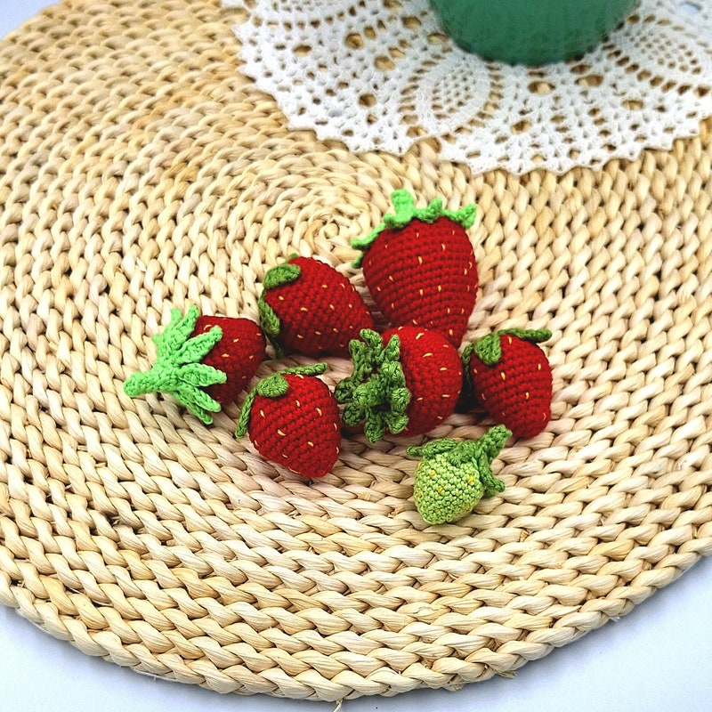 Crocheted Strawberry - Etsy