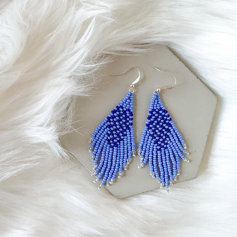 Blue Seed Beads - Etsy