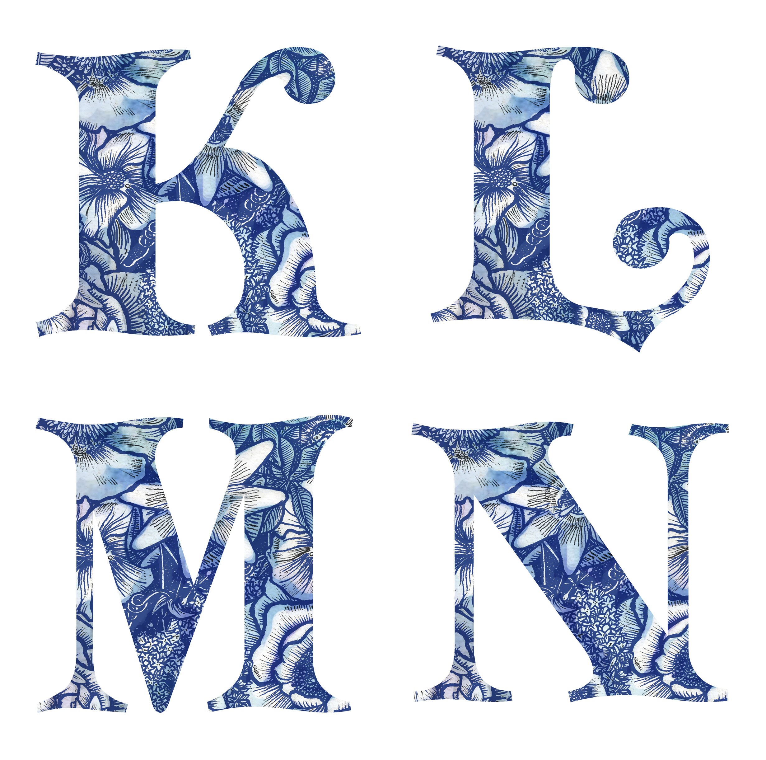 Initial Letter Wall Art Typography print Personalised wall - Etsy 日本