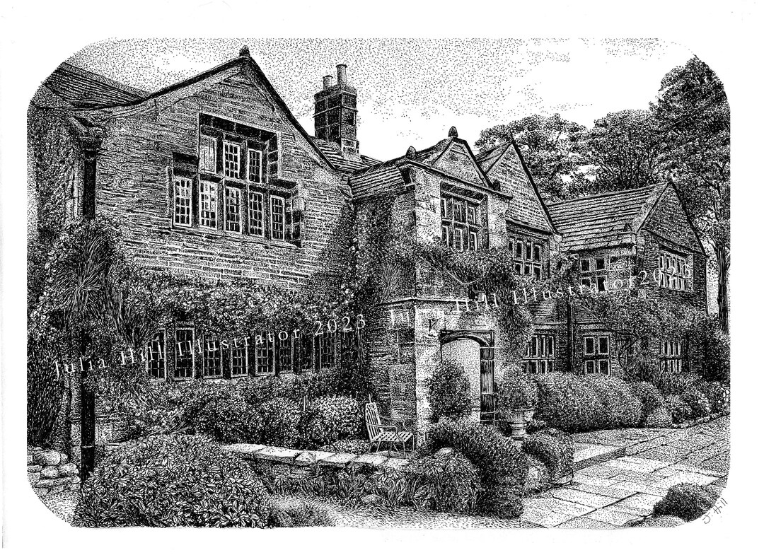 Holdsworth House Art Print, Halifax, English Country House (A3) - Etsy
