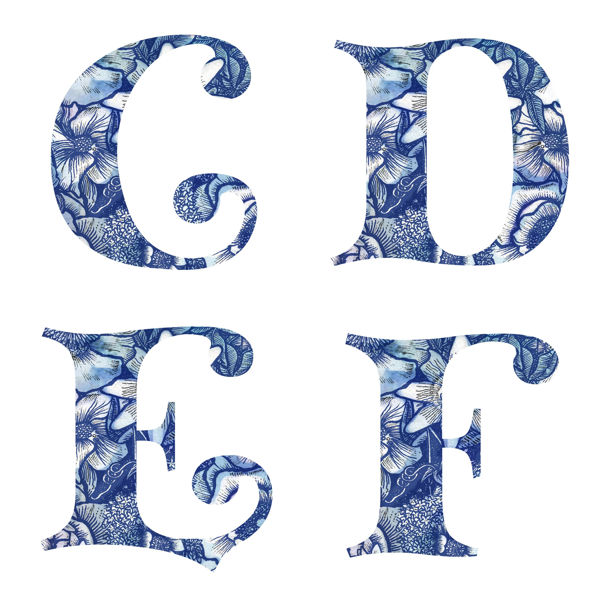 Initial Letter Wall Art Typography print Personalised wall - Etsy 日本