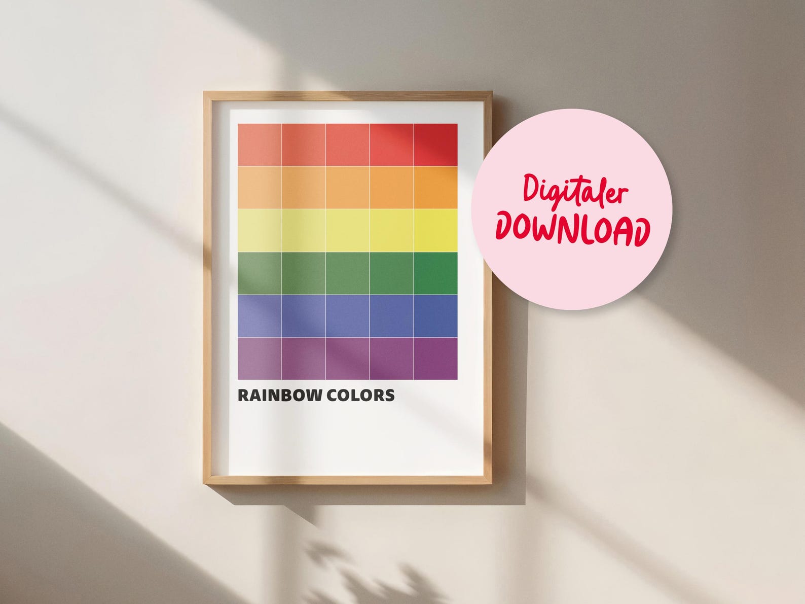 Poster • Rainbow Colors • Digital Download - Etsy