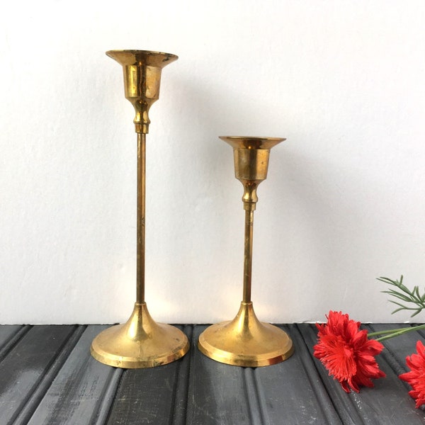 Thin Gold Candle Holder - Etsy