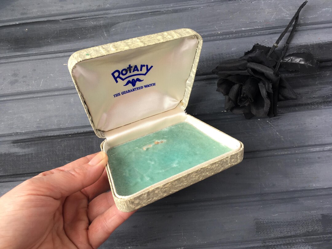 Rotary Watch Box / Watch Jewelry Box / Vintage Watch Box / Small Box ...