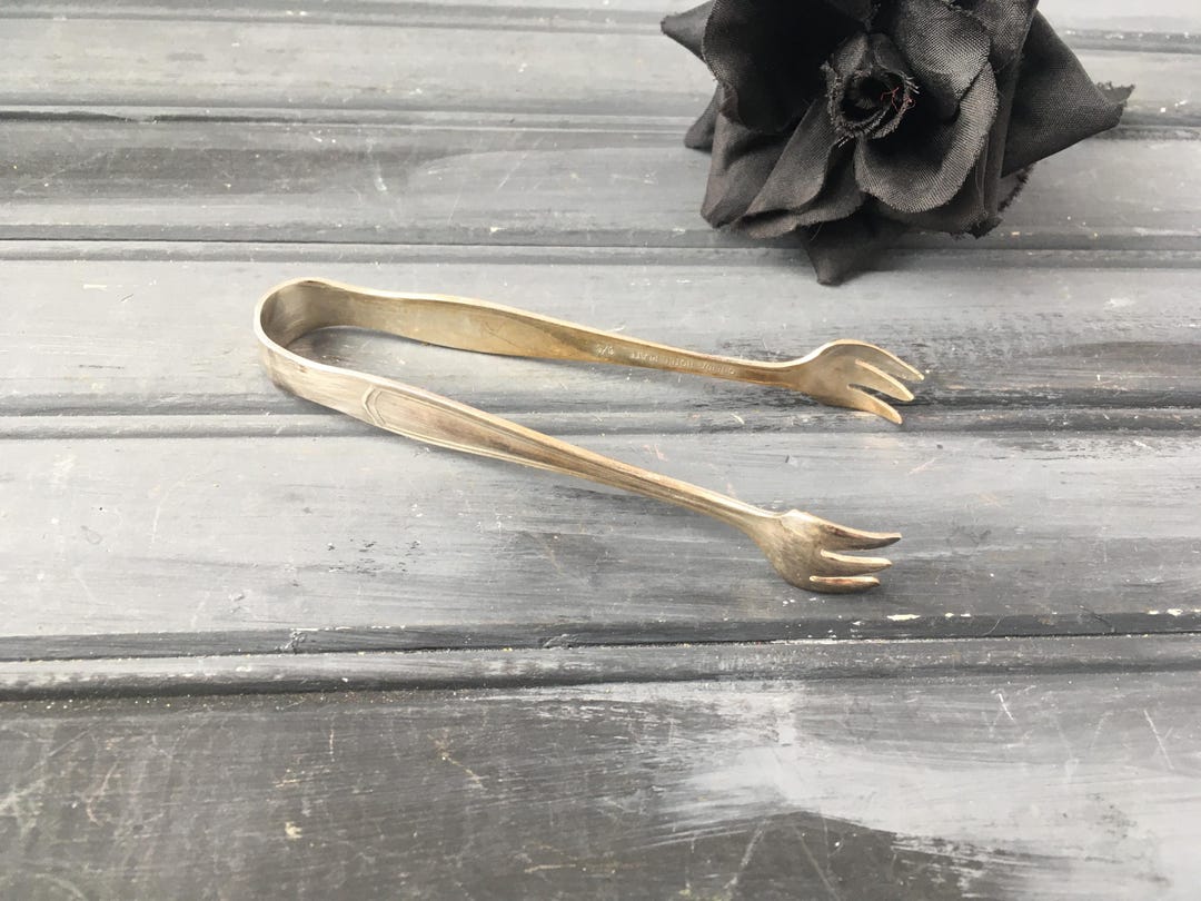 Silver Claw Tongs / Silver Plate Ice Tongs / Silver Serving Tongs ...