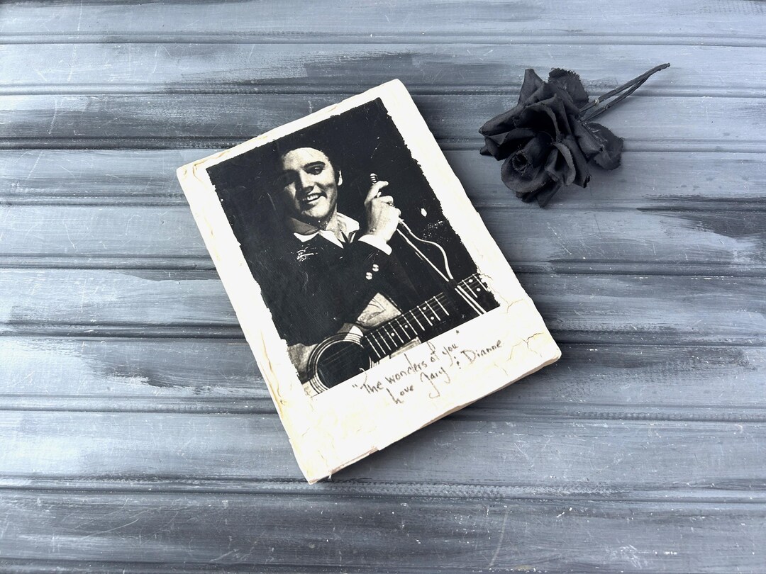 Vintage Elvis Plaque / Vintage Elvis Decor / Elvis Wall Decor / Elvis ...