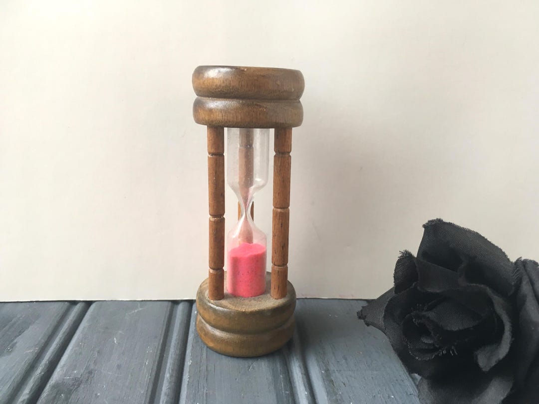 Vintage Wood Hourglass / Wood Hourglass / Hour Glass / Hourglass / Old ...