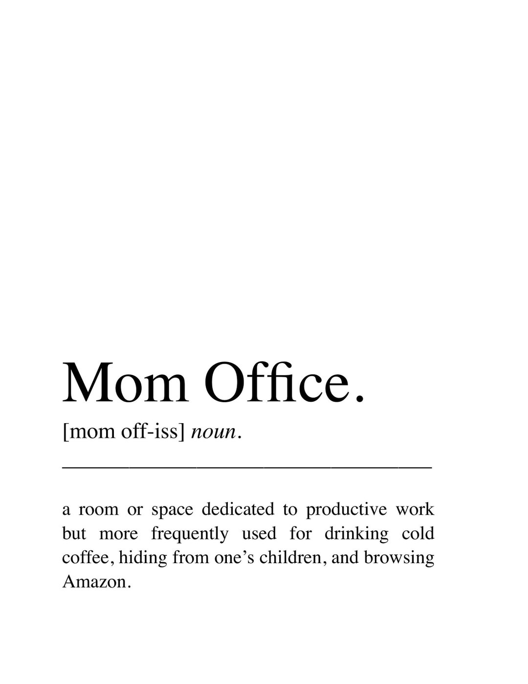 Mom Office Print - Digital Download - Etsy