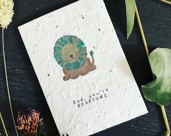 Roarsome Dad Card - Etsy