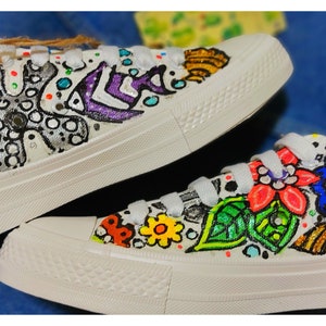 Pop Art Sneakers, Hand-painted Shoes, Pop Art Shoes, Hand-painted ...