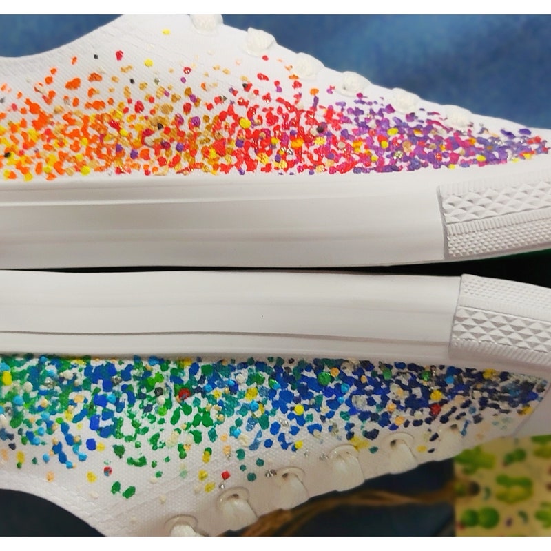 Painted Sneakers - Etsy