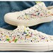 Colorful Splash Sneakers Hand-painted Shoes Splash Shoes - Etsy