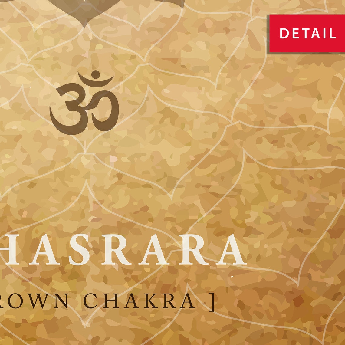 SAHASRARA Crown Chakra Poster VINTAGE Old Paper Effect. Spiritual Gifts ...