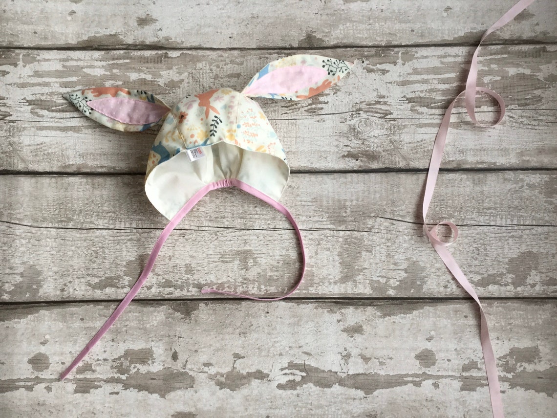 Easter Bonnet Girls Baby rabbit hat Bunny Bonnet Baby Easter | Etsy