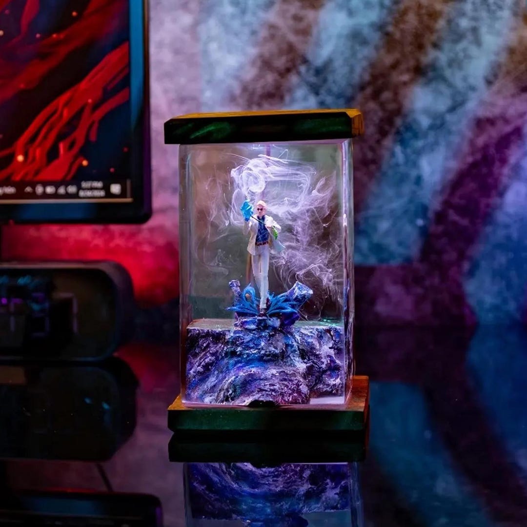 Nan.ami Ken.to Epoxy Resin Wood Lamp Night Light Unique Her Him Mom Dad ...
