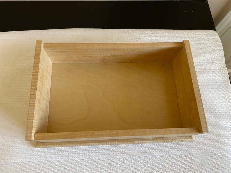 Keepsake Box - Curly Maple With Black Walnut Top - Etsy