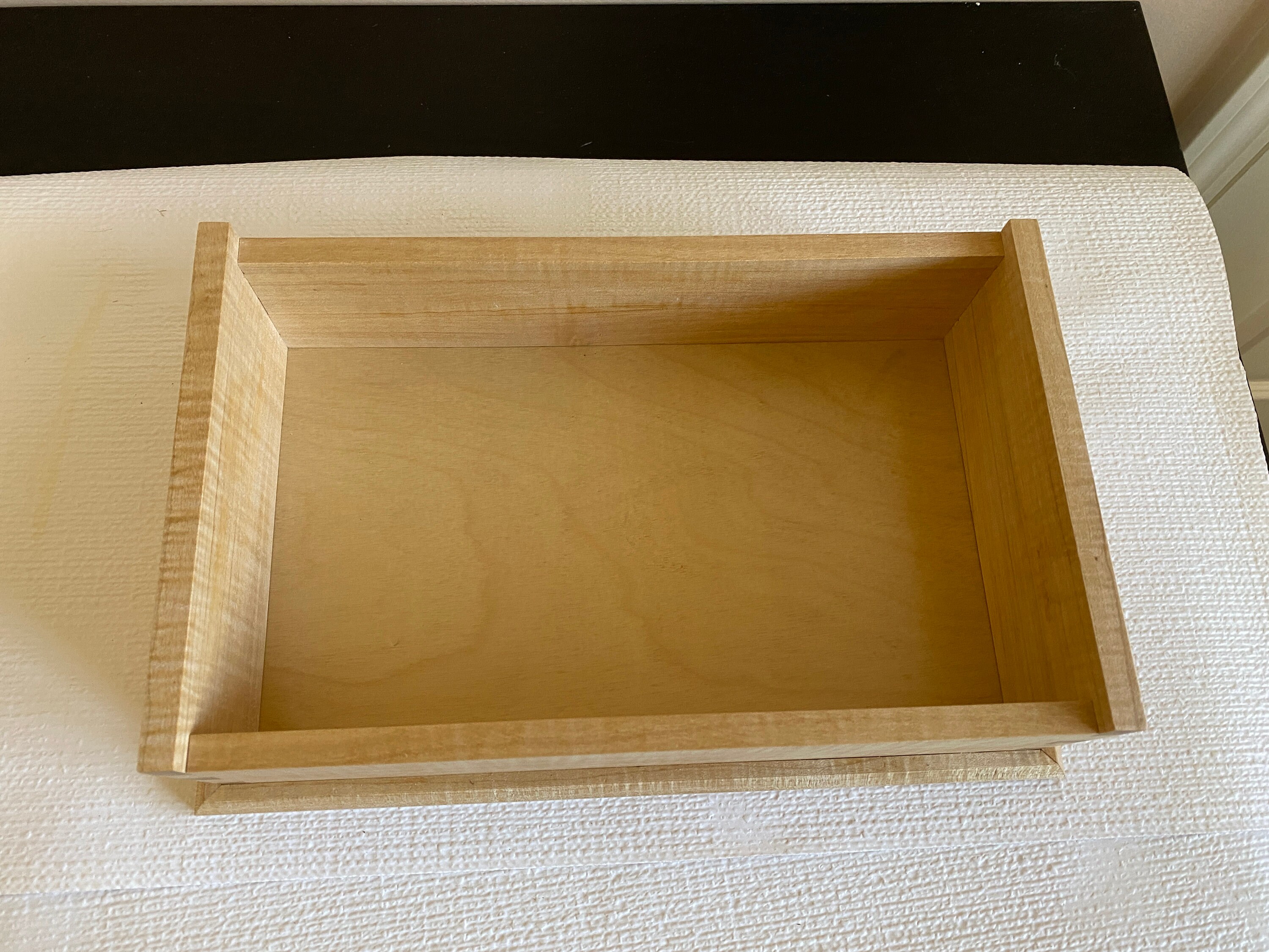 Keepsake Box Curly Maple With Black Walnut Top - Etsy
