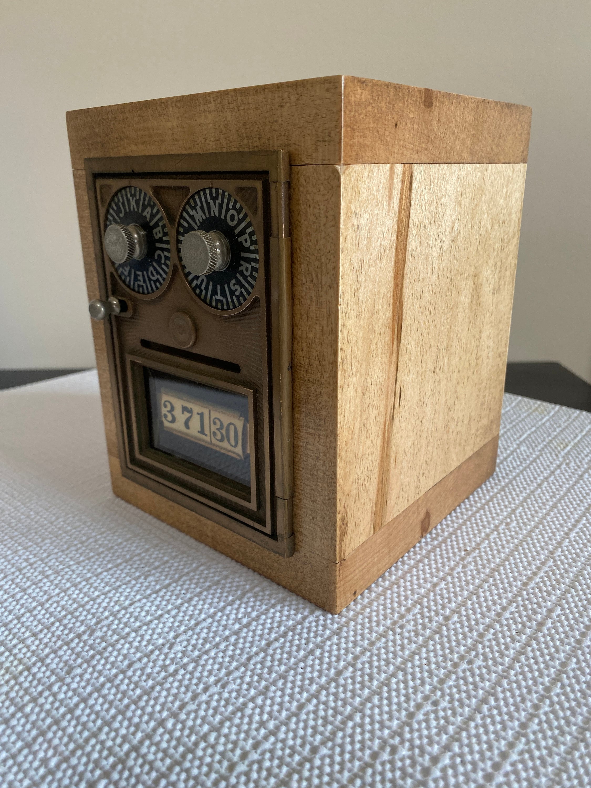 Ambrosia Maple - 1950's Corbin Double Dial Post Office Door Bank, Safe ...