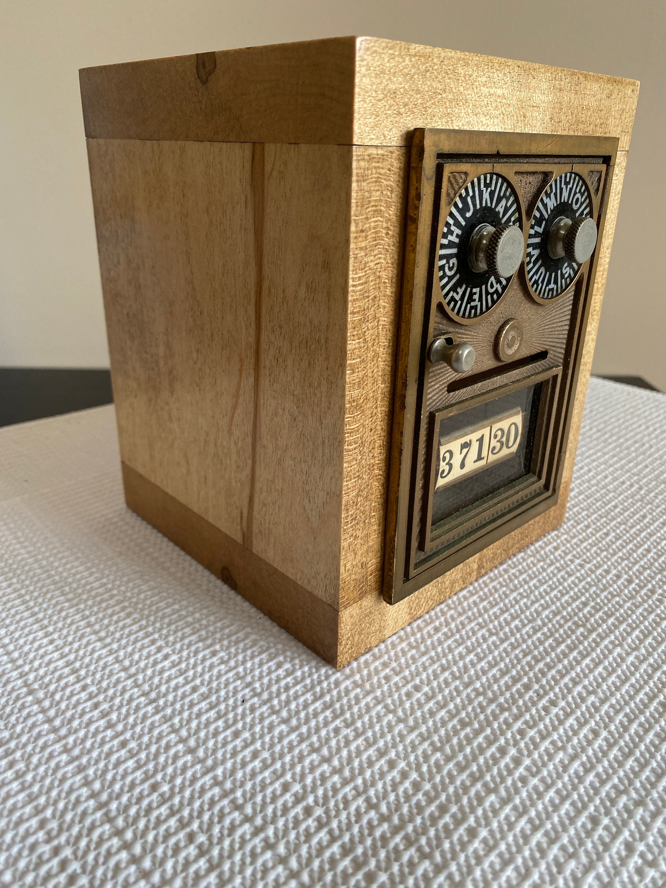 Ambrosia Maple - 1950's Corbin Double Dial Post Office Door Bank, Safe ...