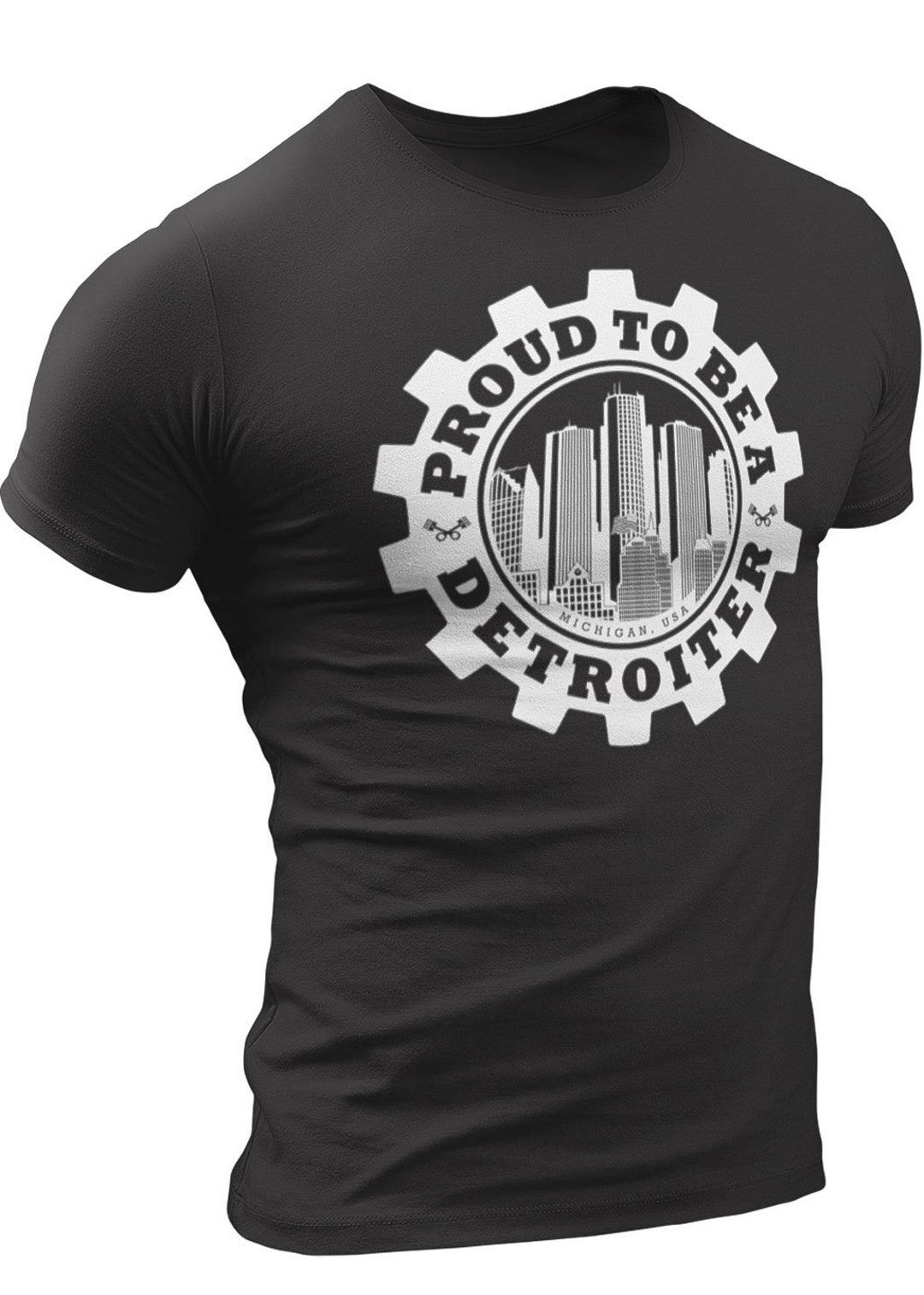 Detroit T-shirts: Proud to Be a Detroiter T-shirt by Detroit Rebels. 75 ...