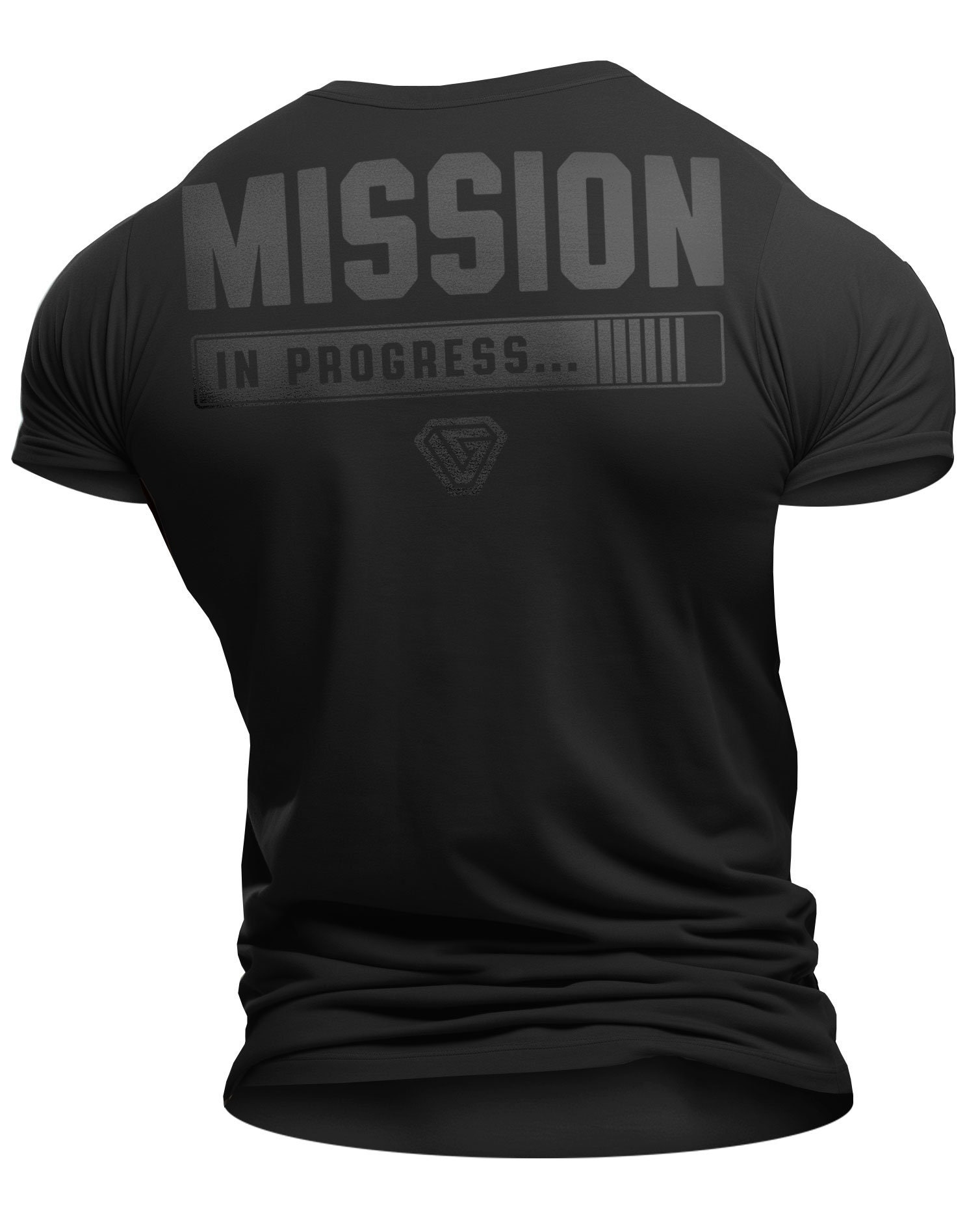 099. Mission Progress Back Design Workout T-shirt Funny Motivational ...