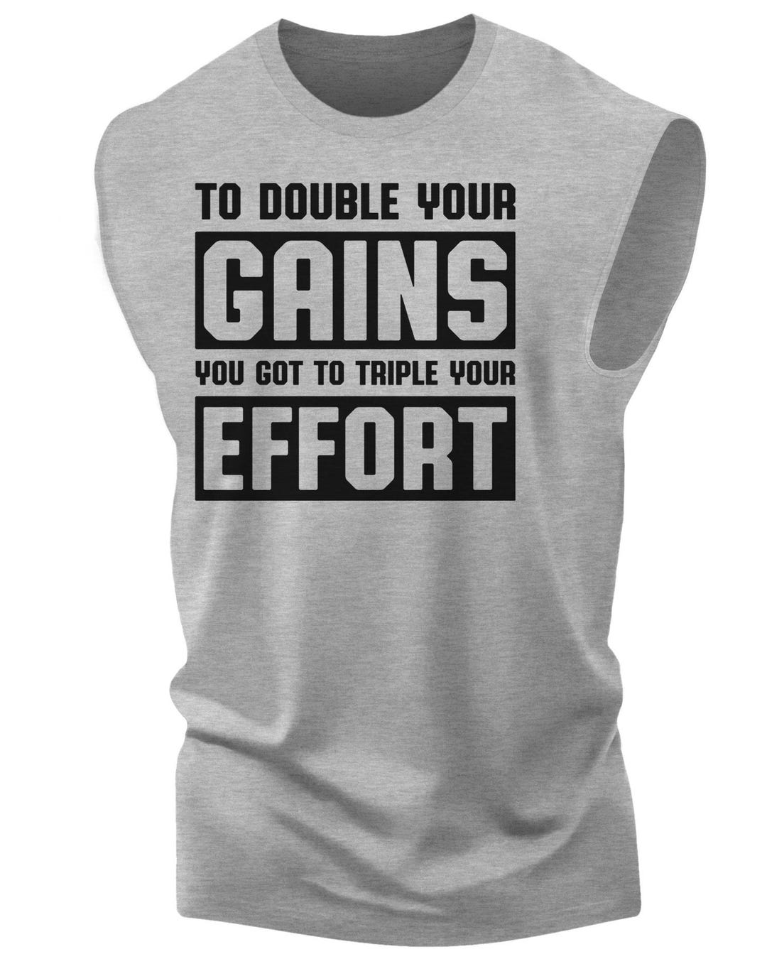 053. Double Gains Funny Workout Muscle Tank Top for Men - Etsy