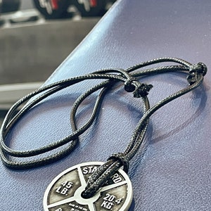Workout Necklace for Men Weight Plate Necklace Dumbbell Necklace for ...