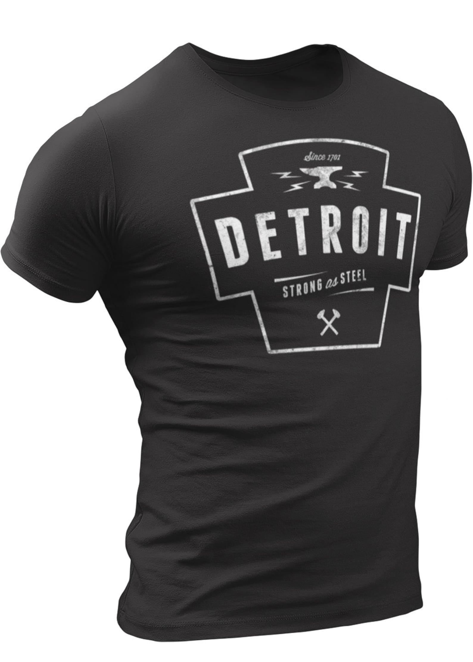 Detroit T-shirts: Detroit Strong as Steel T-shirt by Detroit - Etsy