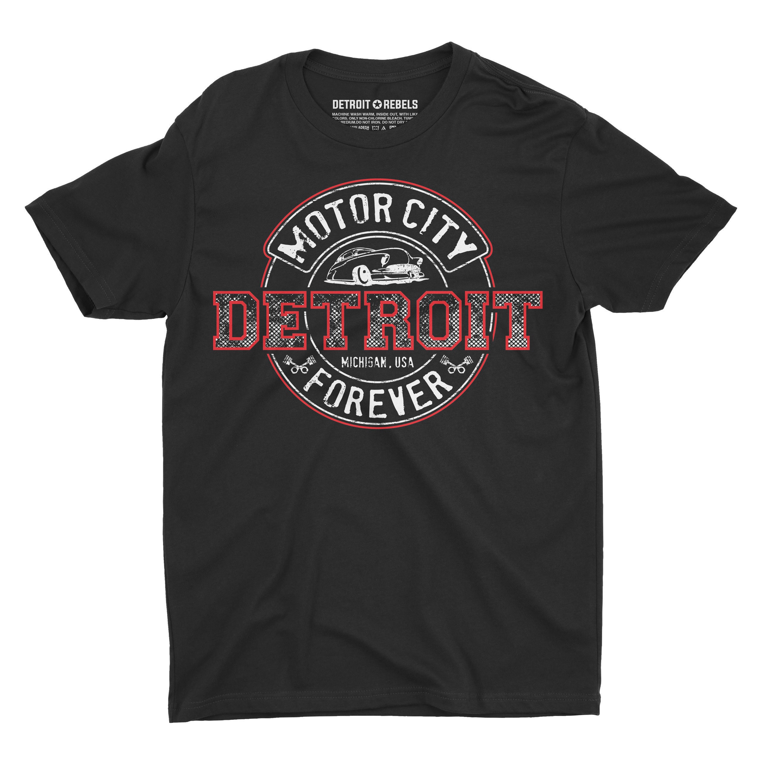 Detroit T-Shirts: Detroit Motor City Forever T-Shirt by | Etsy