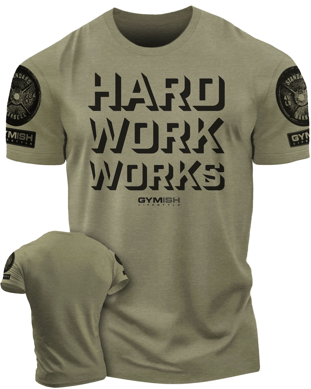 049. Hard Work Works Funny Motivational Gym T-shirt for Men - Etsy