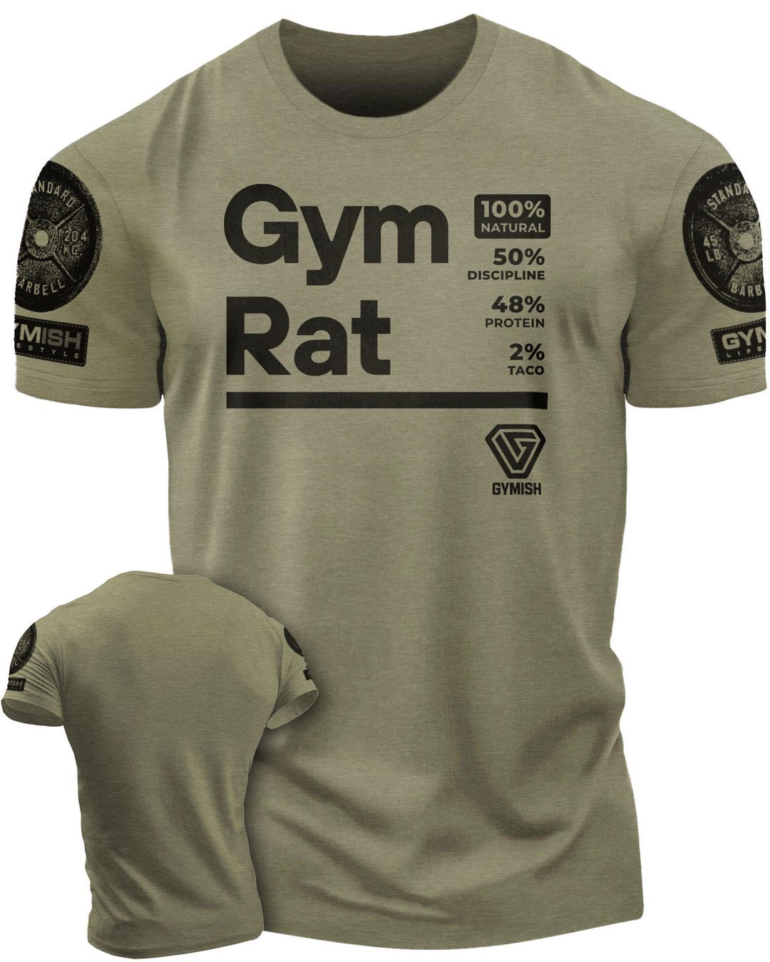 105. Gym Rat Funny Workout T-shirt for Men - Etsy