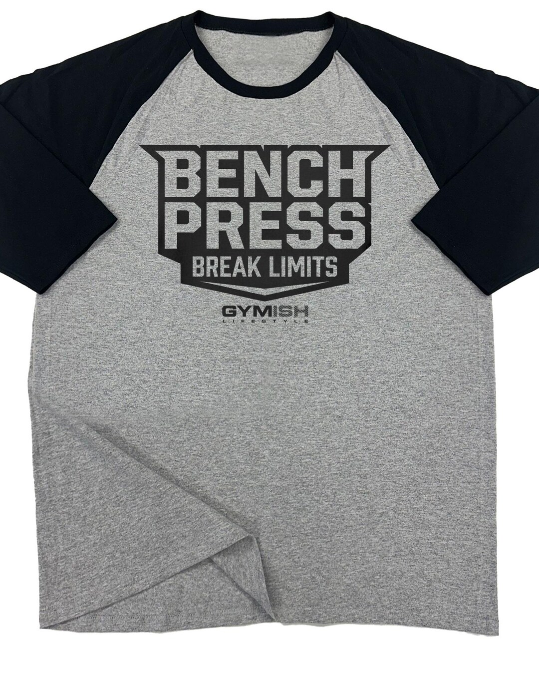 025. RAGLAN Bench Press Workout Funny Gym T-shirt for Men Motivational ...