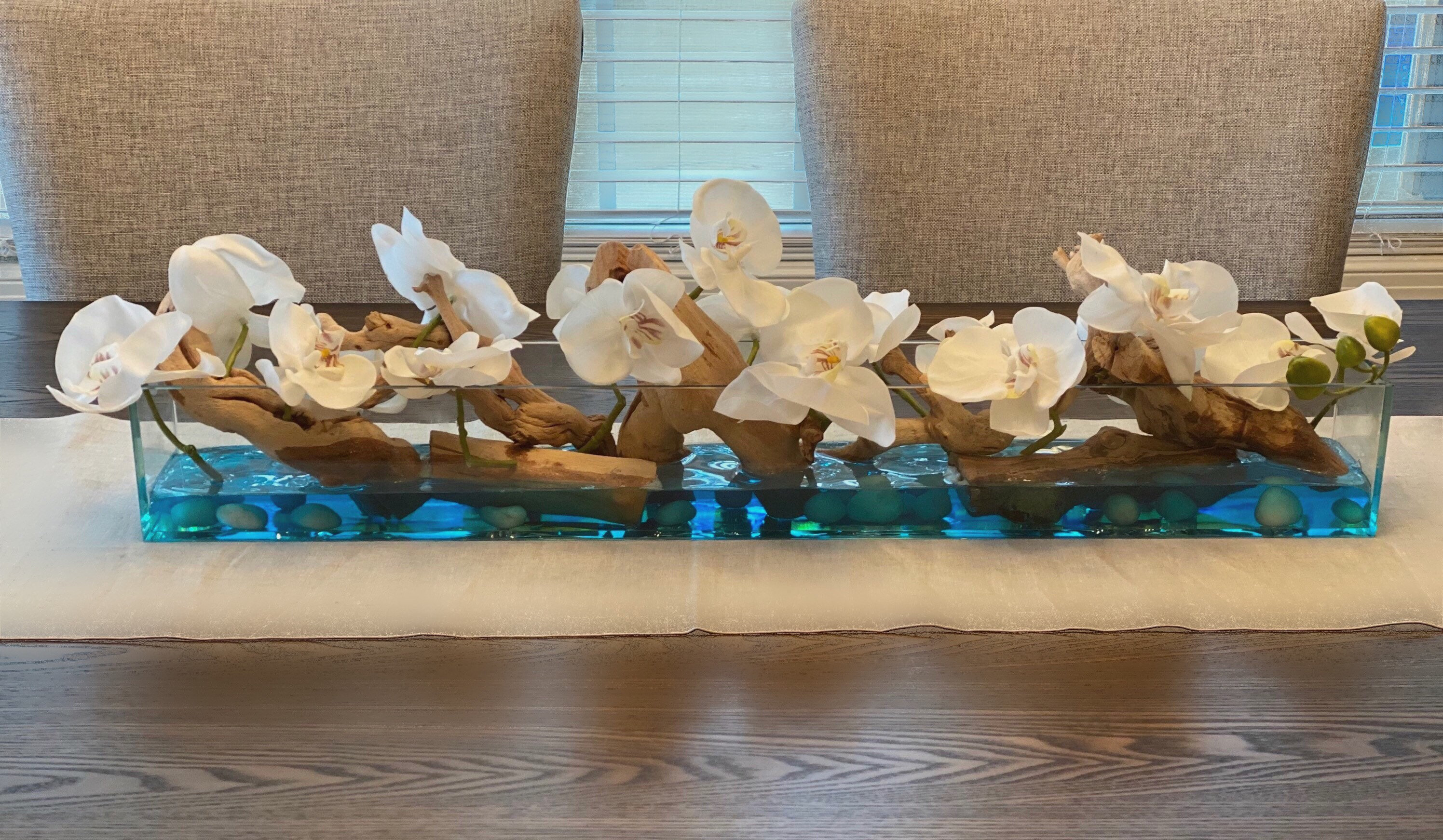 Rectangular Table Arrangements Orchid Real Touch Orchid Floral