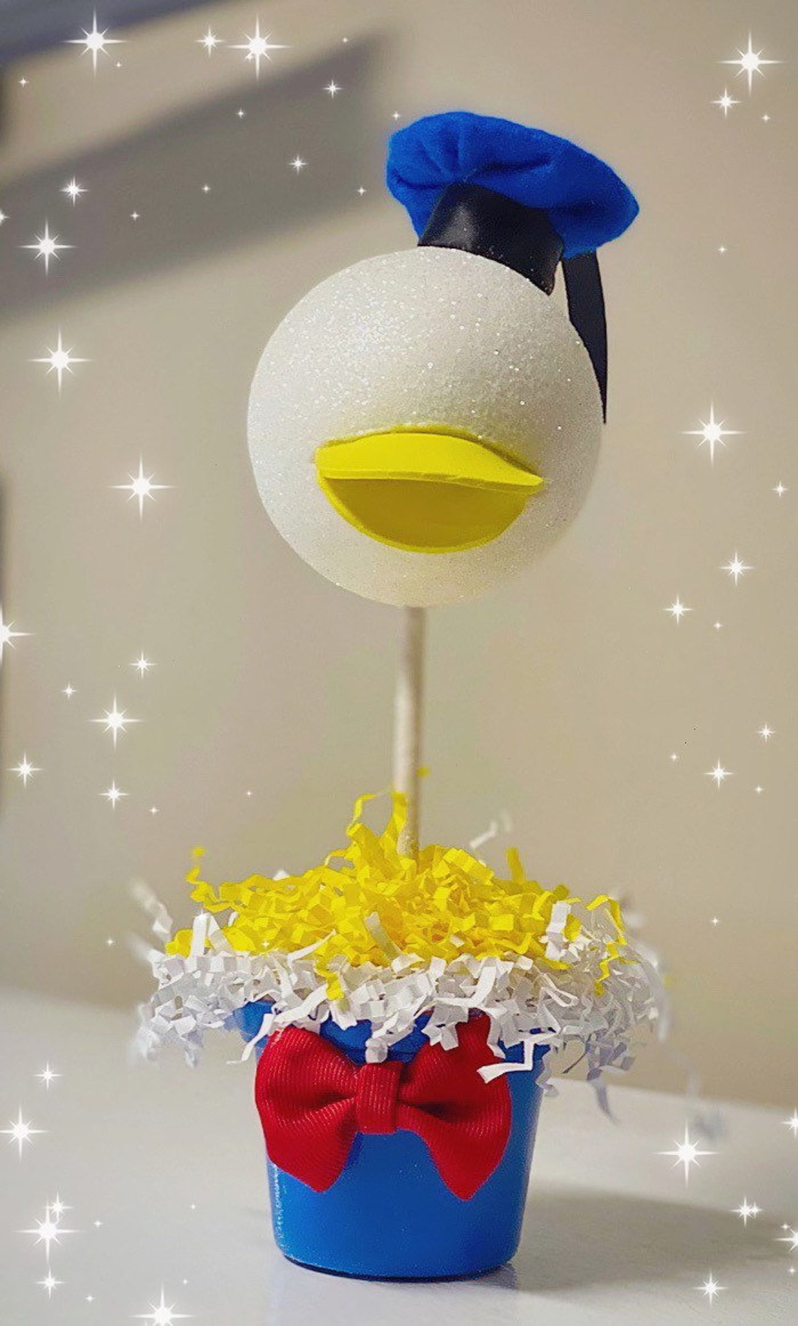 Donald Duck Inspired Centerpiece, Donald Duck Birthday, Donald Duck ...