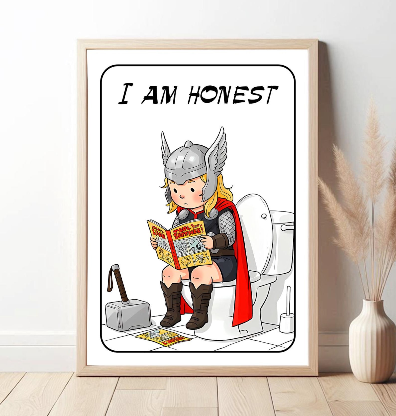 Superhero Kids Bathroom Sign Set | Funny Restroom Art | Set of 6 - Etsy