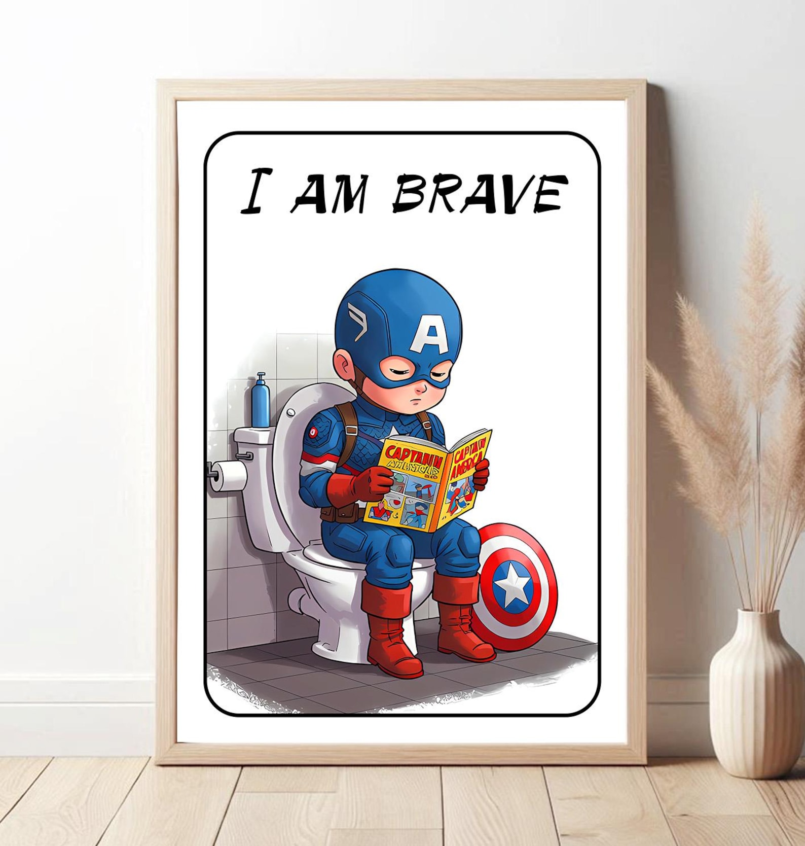 Superhero Kids Bathroom Sign Set | Funny Restroom Art | Set of 6 - Etsy