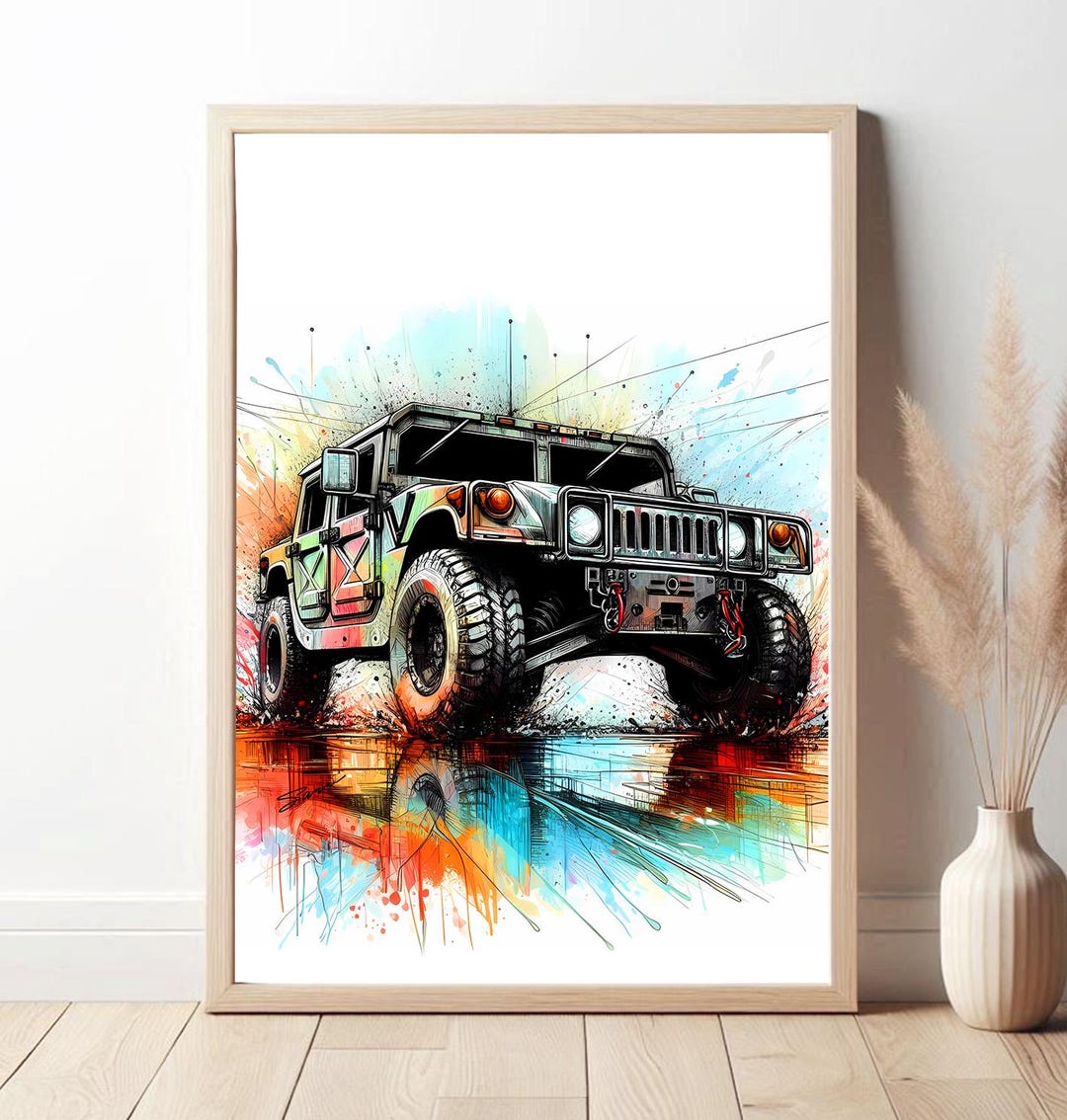 Off-road Adventure Print – Retro 4x4 Poster, Offroad Car Wall Art, Boys ...
