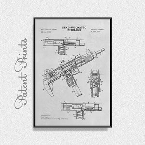 Set of Firearms Patent Posters – Revolver, Rifle, Gun Decor & Gifts - Etsy