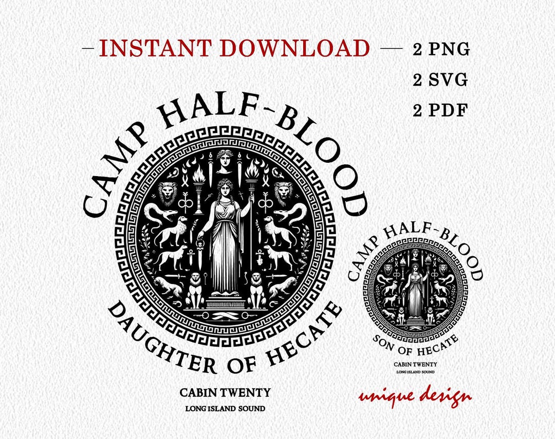 Camp Halfblood Logo: Daughter & Son of Hecate for Shirt Printing - SVG ...