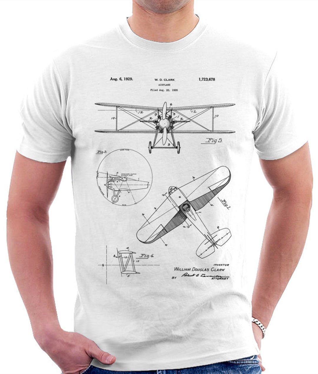 Airplane Patent T Shirt Airplane Patent Prints Plane Gifts - Etsy