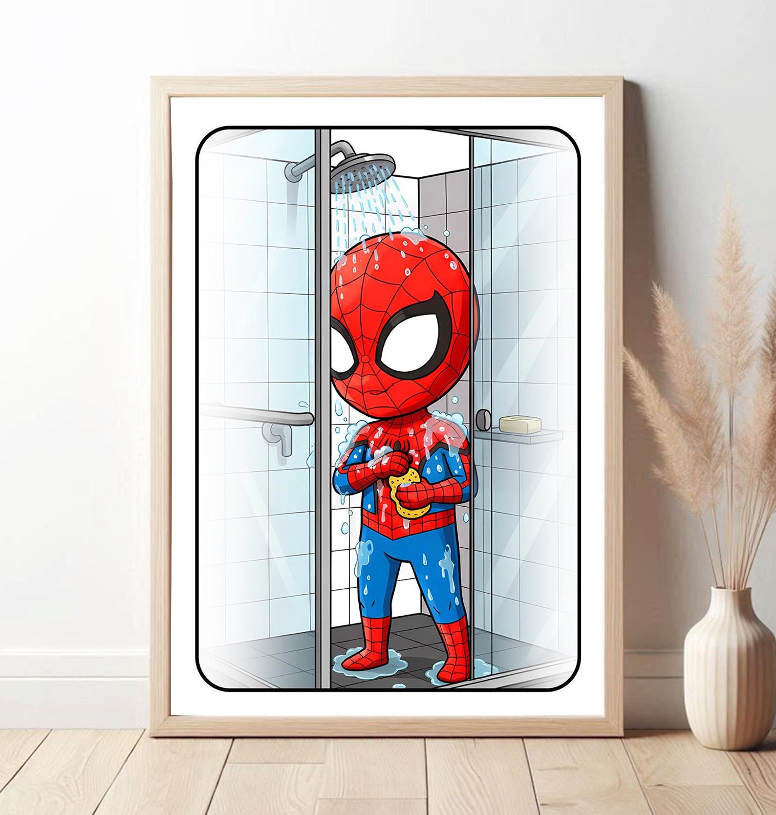 Superhero Kids Bathroom Sign Set | Funny Restroom Art | Set of 4 ...