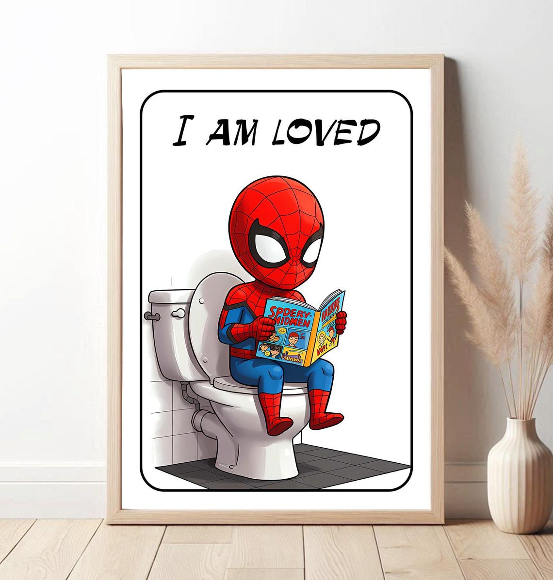 Superhero Kids Bathroom Sign Set | Funny Restroom Art | Set of 6 - Etsy