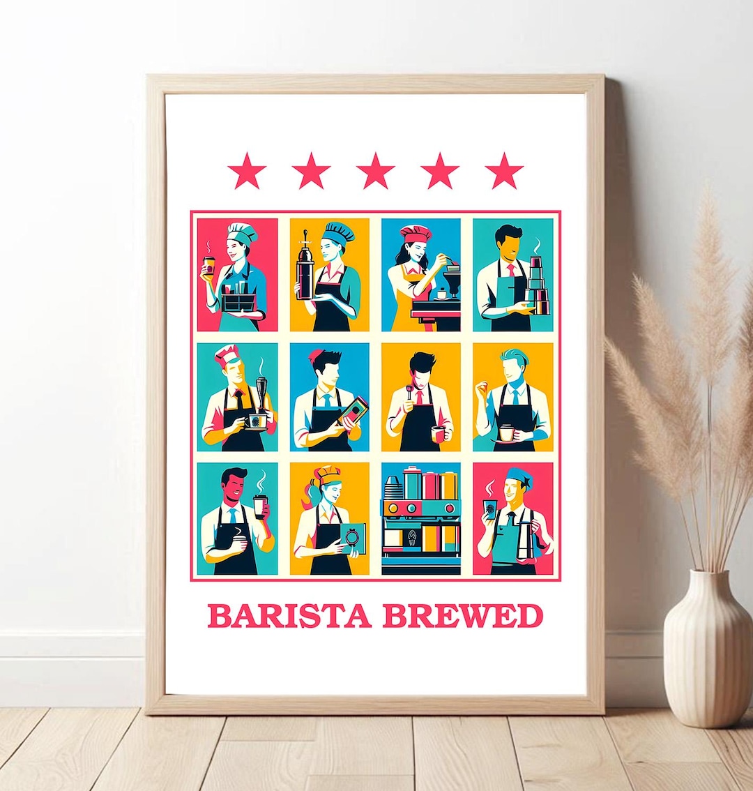 Coffee Decor Print - Barista Rating Poster, Kitchen Wall Art - Etsy