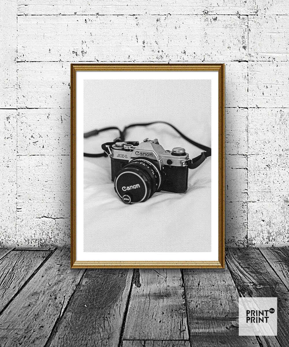 Vintage Canon Camera Print Photo Camera Print Photography | Etsy