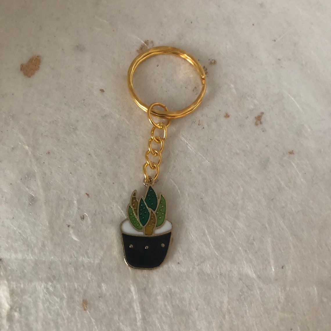 Plant Keyring Potted Plant Cactus Plant Keyring Enamel Keyring - Etsy UK