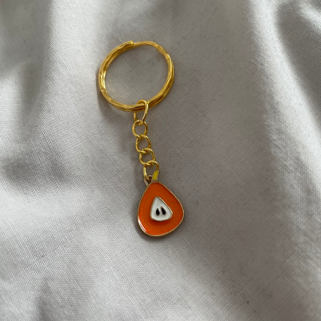 Pear Keyring Pear Enamel Keyring Unisex Pear Enamel Charm Pear Keyring ...