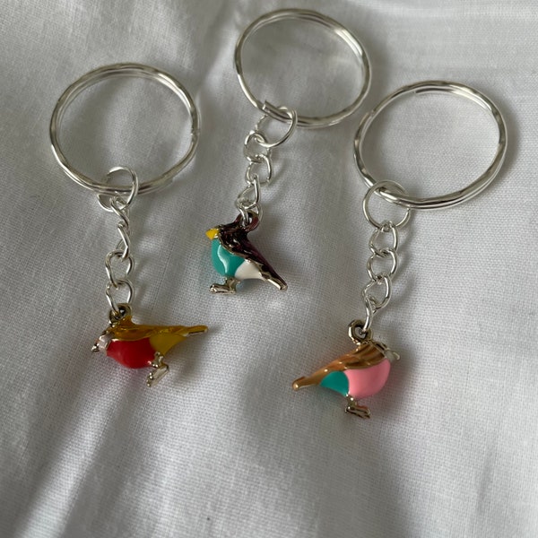 Bird Keyring - Etsy