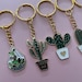 Plant Keyring Potted Plant Cactus Plant Keyring Enamel Keyring Unisex ...
