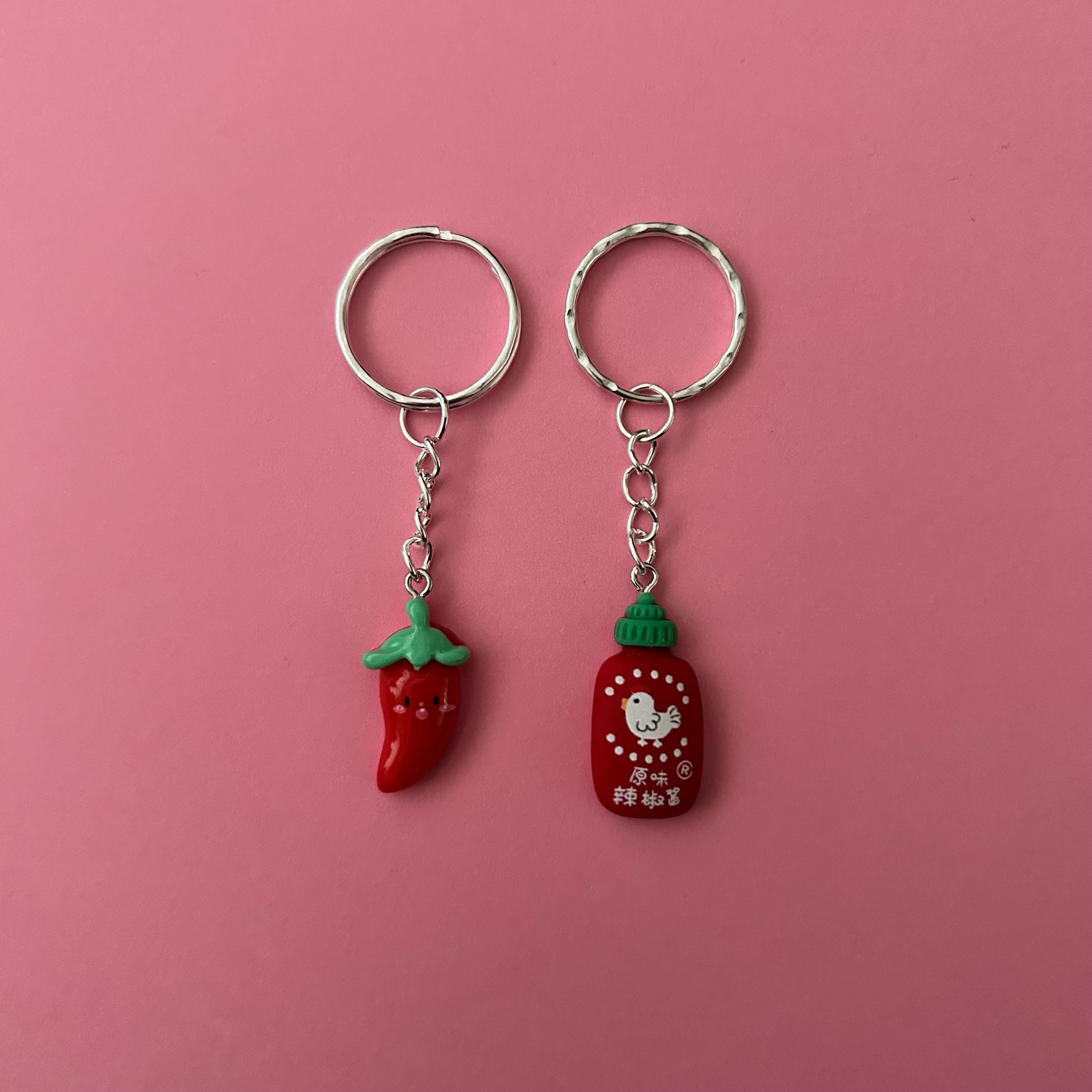 Cute Chilli Keyring Cute Chilli Sauce Keyring Cutsey Chilli Keyring ...