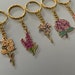 Flower Keyring Flower Bunch Keyring Enamel Keyring Unisex - Etsy